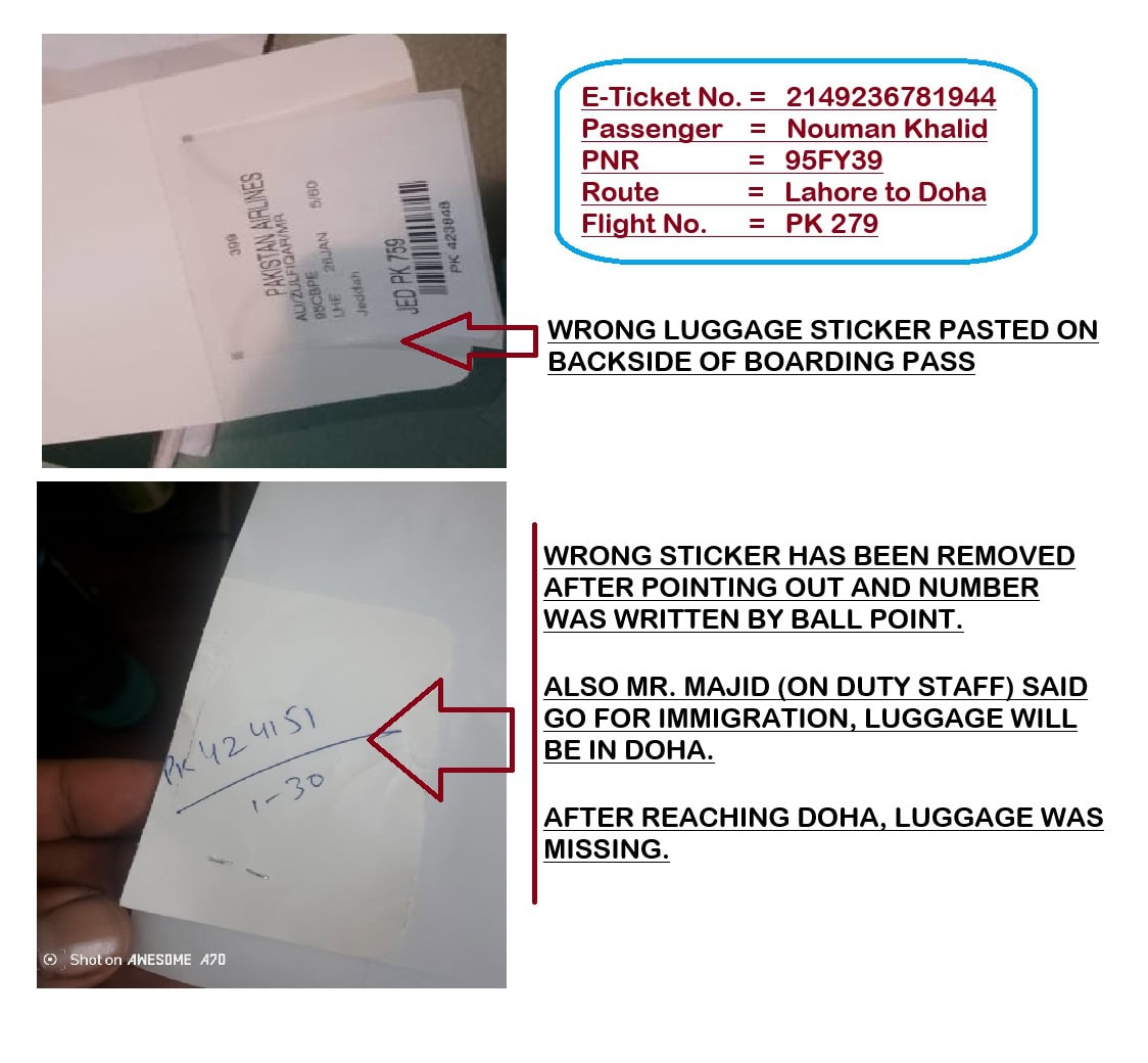 PIA Blunder: Passenger On Lahore To Doha Flight Discovers Luggage ...