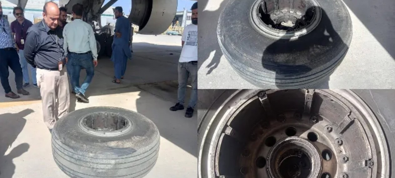 PIA's Missing Landing Gear Wheel Found At Karachi Airport - News Guru
