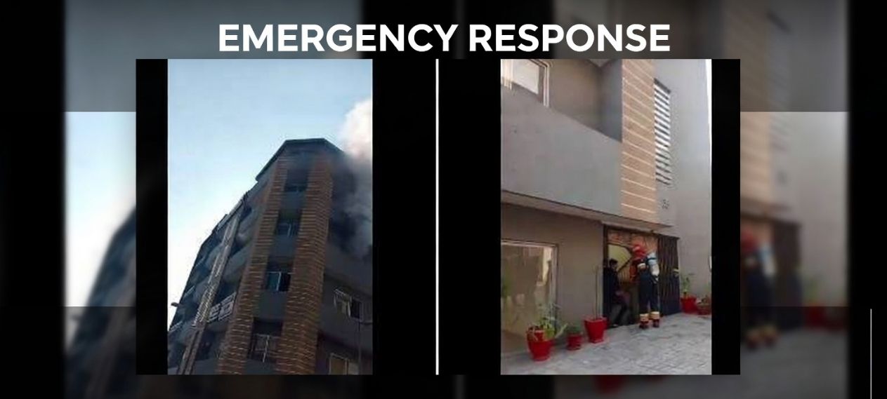 Massive Fire Erupts In Bahria Town Flats Rawalpindi