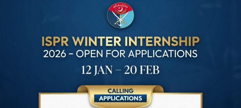 ISPR Winter Internship 2026 In KP – Apply Now