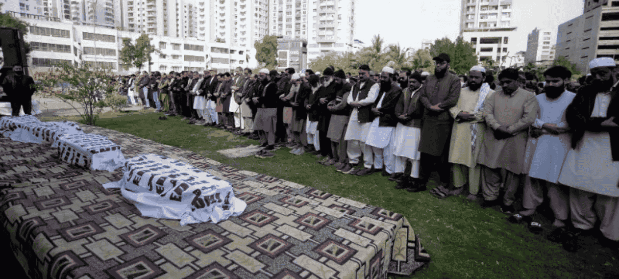 Funeral Prayer Held For Gul Plaza Fire Victims