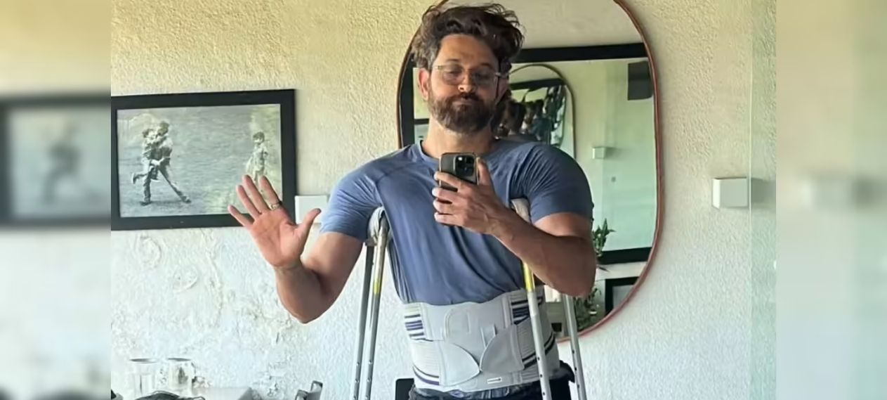 Hrithik Roshan Clears Health Rumours On Crutches